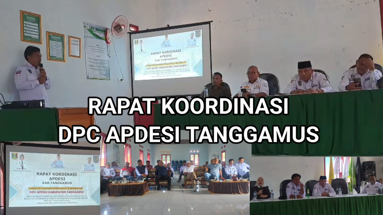 Rapat Kordinasi Peran Penting APDESI Tanggamus Wujudkan Asta Cita Desa ...
